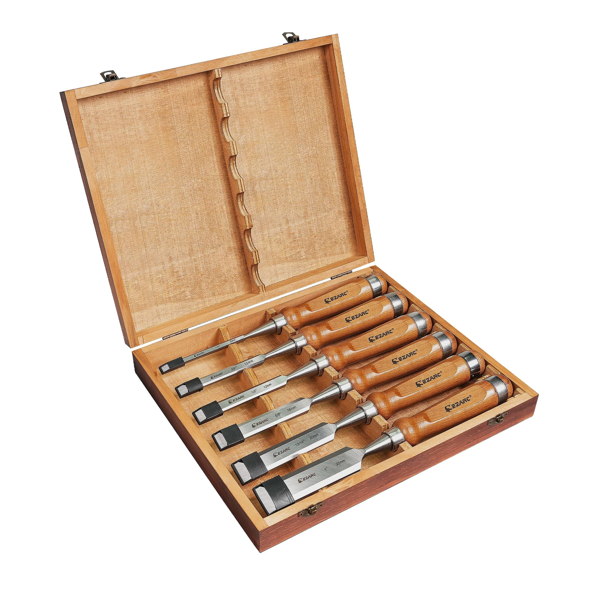 EZARC 6 Pieces Wood EC36 Chisel Tool Sets Woodworking Carving Chisel ...