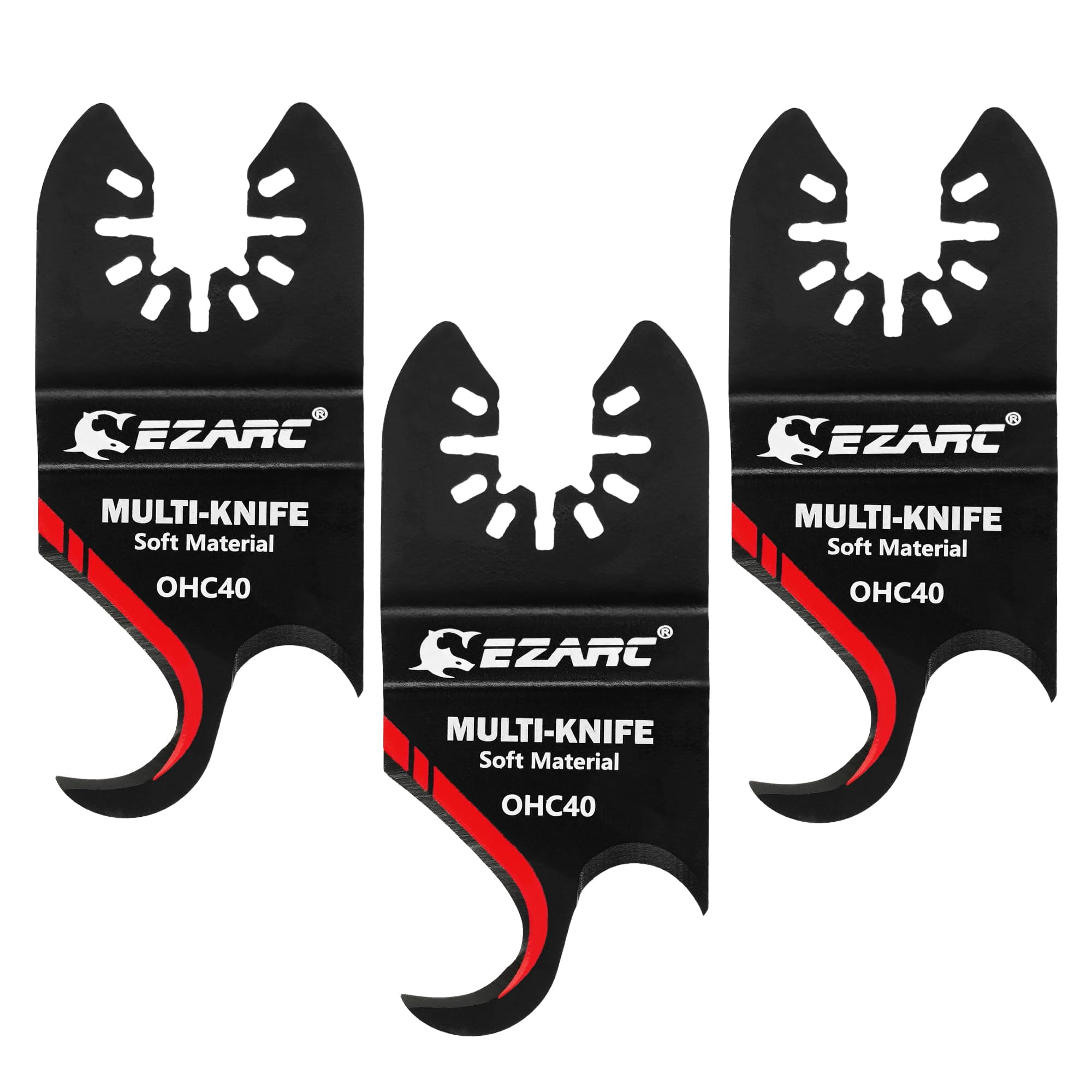 EZARC Oscillating Multi tool Hook Knife Blade, 3PCS Multitool Saw ...
