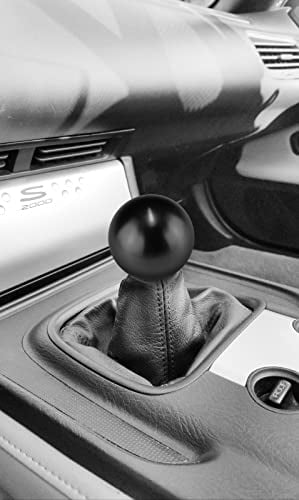 EZAUTO WRAP Black Shifter Ball Chrome Shift Knob Round Weighted Manual ...