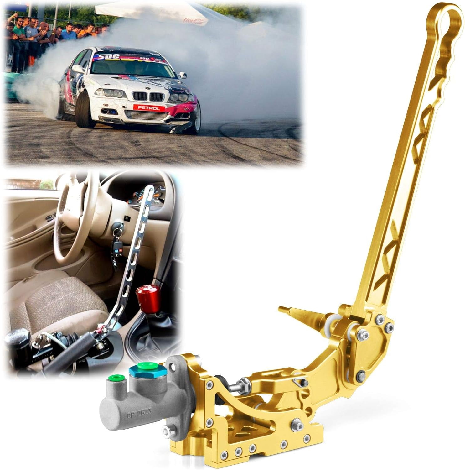 EZAUTO WRAP Gold Hydraulic Racing Hand E Brake Drift Rally Drifting ...