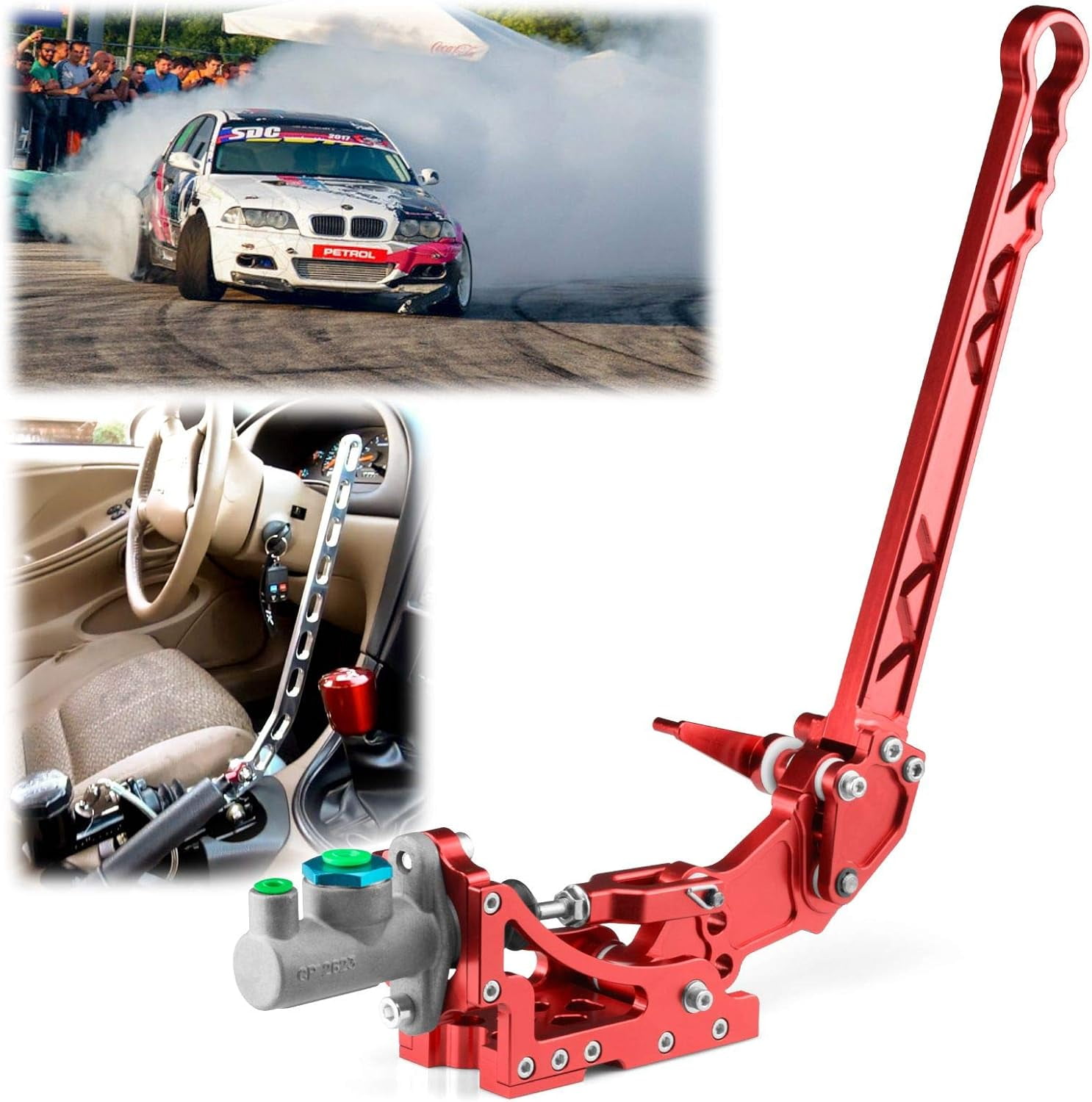 EZAUTO WRAP Red Hydraulic Racing Hand E Brake Drift Rally Drifting ...