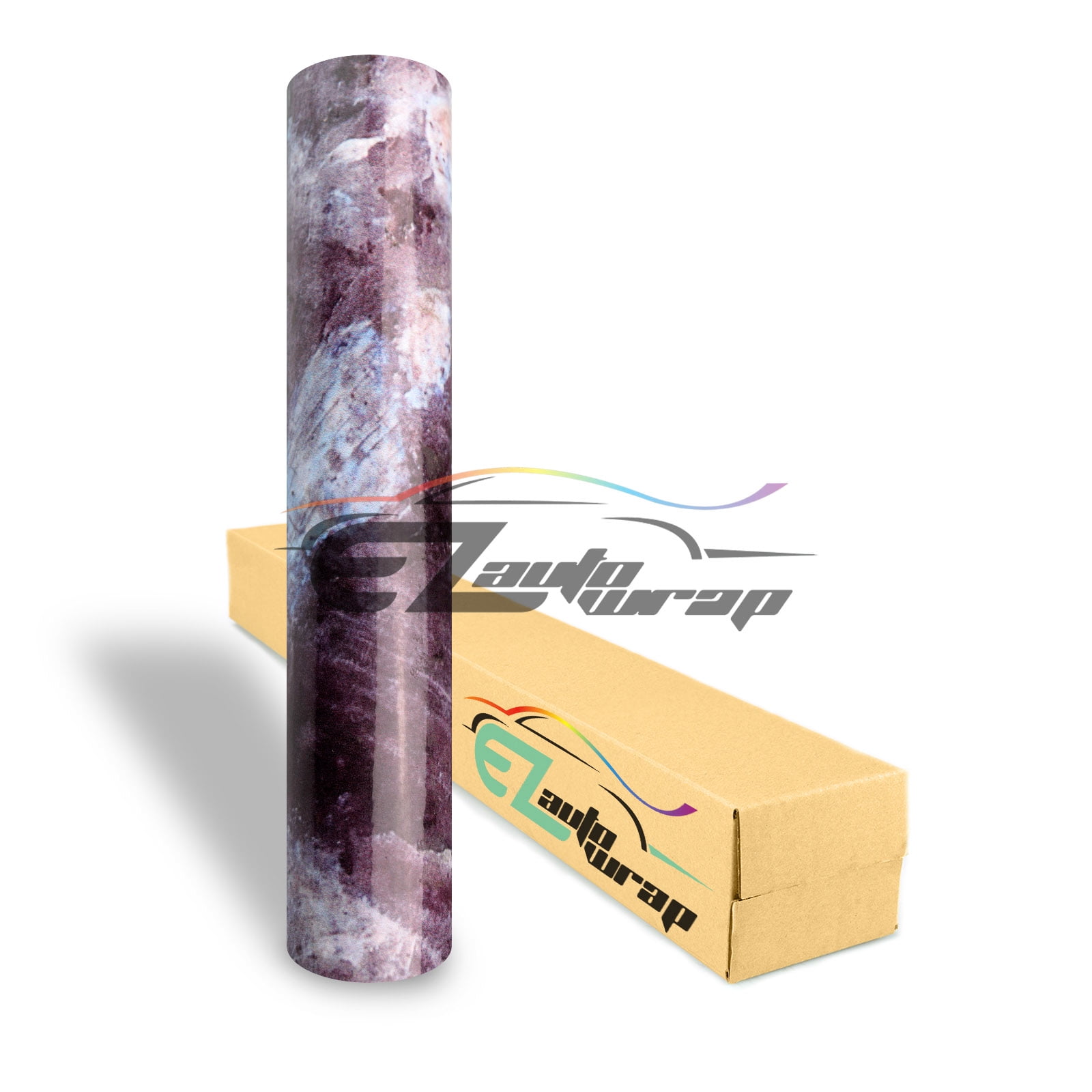 EZAUTOWRAP Matte Faux Marble Granite Vinyl Wrap Wallpaper Sticker Decal ...