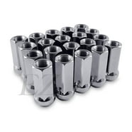 Gorilla Automotive Acorn Black Chrome Wheel Locks, 12mm x 1.25 Thread ...