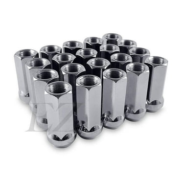 Bang4Buck 20 Pcs Bulge Lug Nuts 12x1.5 Chrome for Ford Escape Fusion ...