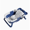 EZBY Collapsible Baby Bathtub with Temperature Sensor,Double Foldable ...