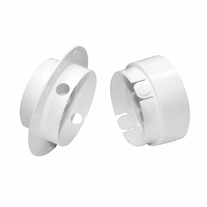 EZC NZW EzCon nect 4 Inch Aluminum Dryer Vent Wall Connector ...