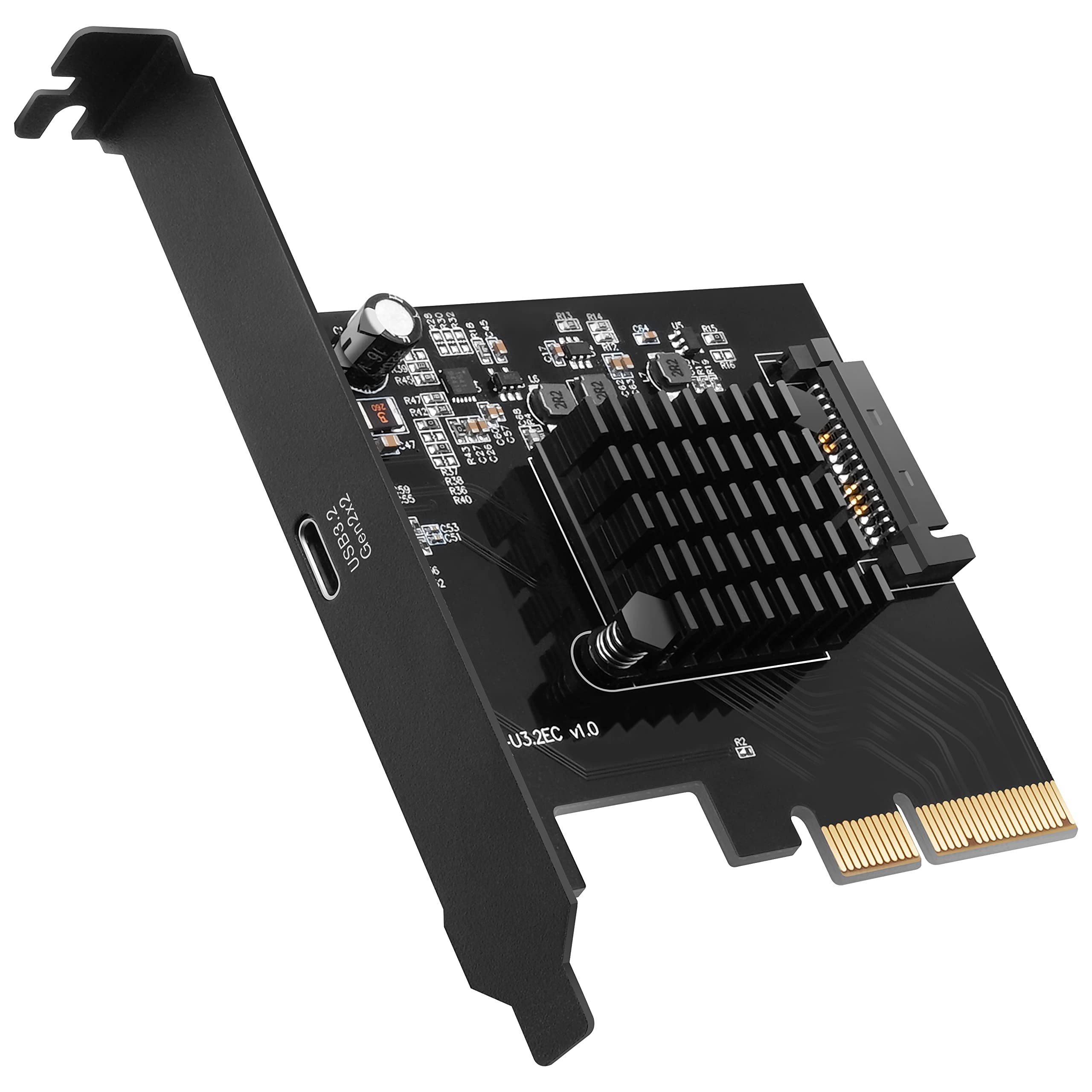 EZDIY-FAB USB3.2 Gen2x2 Type-C SSF20 Port Internal Expansion Card 20 Gbit/s PCI Express 3.0 X4 ...