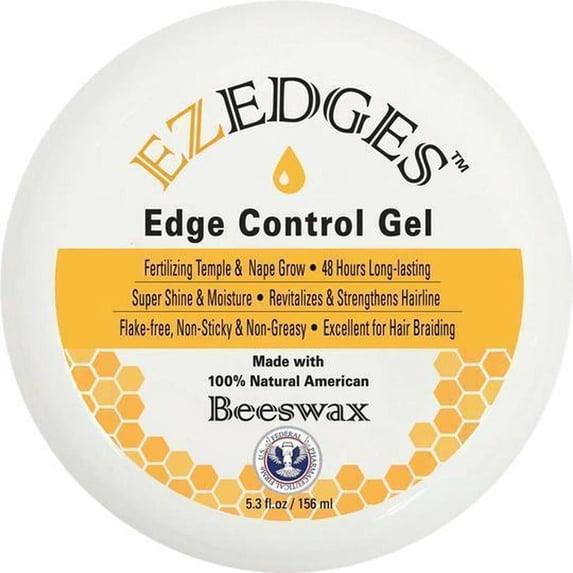 EZEDGES Edge Control Gel, Beeswax Formula, 5.3oz, Hair Styling Aid ...