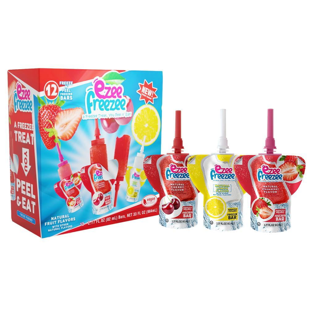 EZEE FREEZEE by Easy Pops Ready-To-Freeze Fruit Bars, Multi-Flavor, 96 Pack - Walmart.com