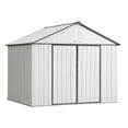 Arrow, Steel Storage Shed, 10x8 Ft Galvanized, Extra High Gable ...