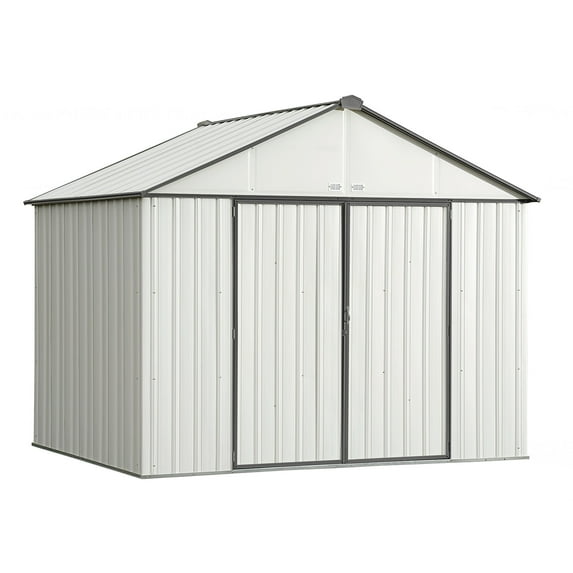 Arrow, Steel Storage Shed, 10x8 Ft Galvanized, Extra High Gable ...