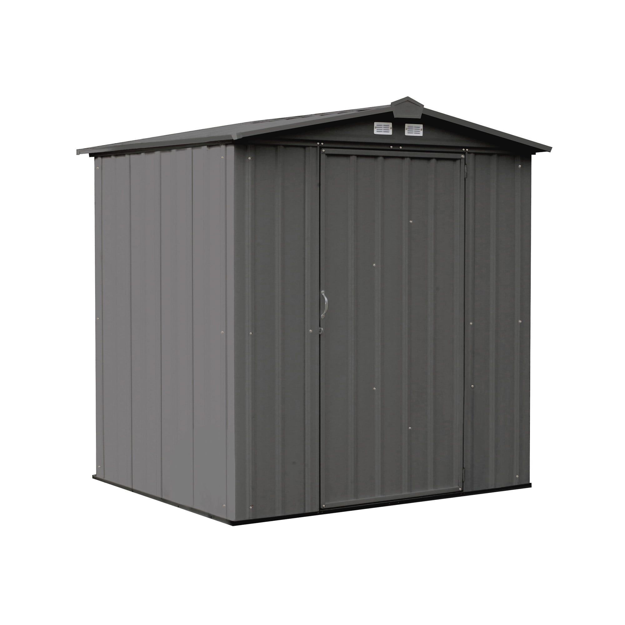 Ezee Shed Steel Storage 6 X 5 Ft. Galvanized Low Gable Charcoal ...