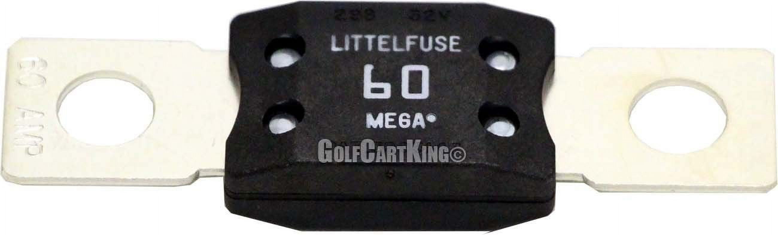 EZGO Golf Cart 60 Amp Fuse for DC Receptacle - Powerwise 1996-Up ...