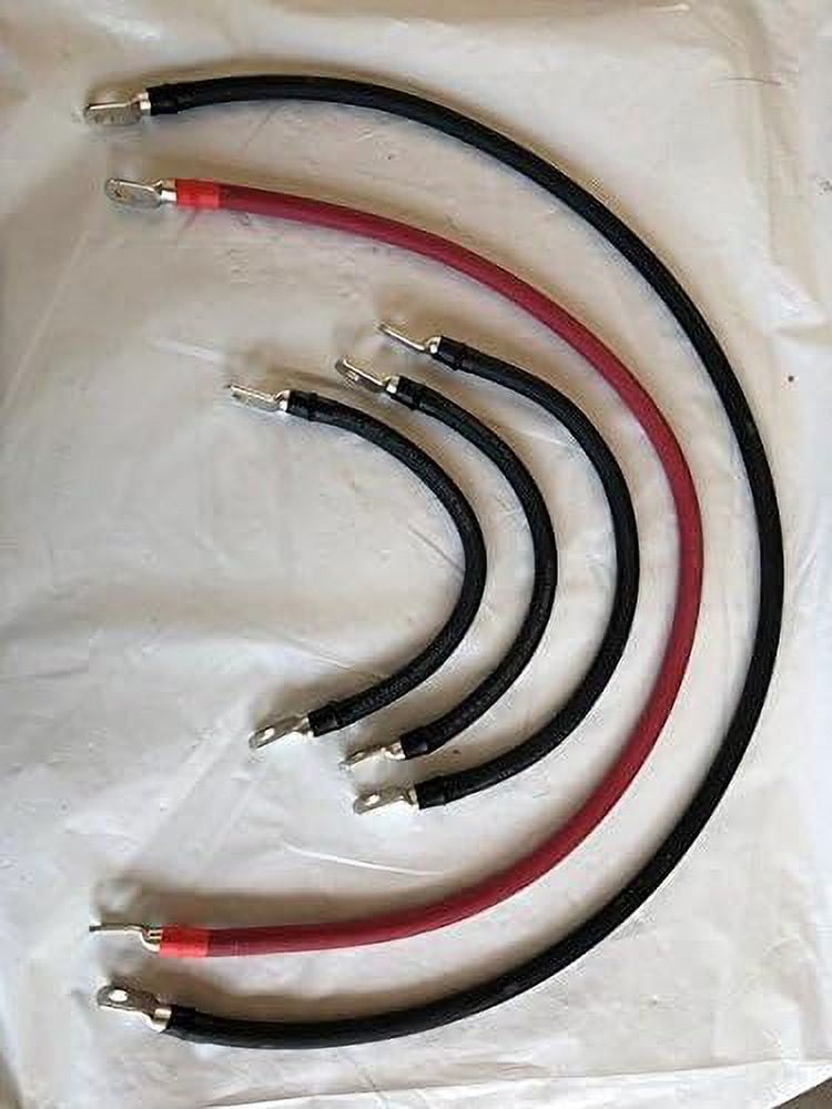 EZGO RXV 2 Gauge Battery Cable Set with Main Positive and Negative ...