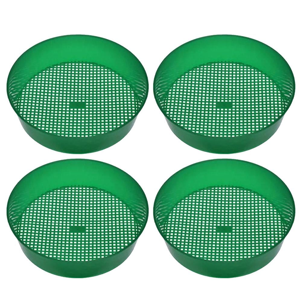 EZLIFE 1/4pcs Plastic Round Garden Sieve Riddle Riddler Soil Sifter ...