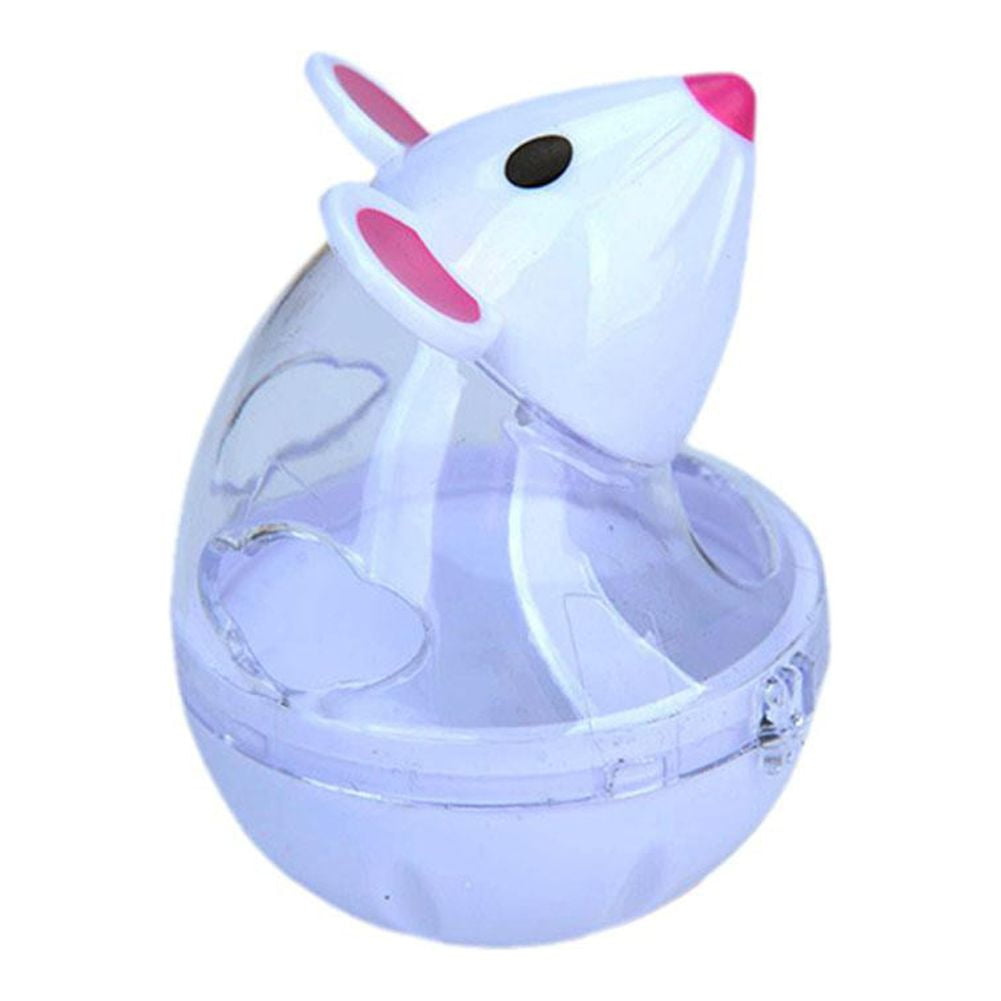 EZLIFE 1x Cat Food Mouse Ball Dispenser Cat Treat Toy Feeder ...