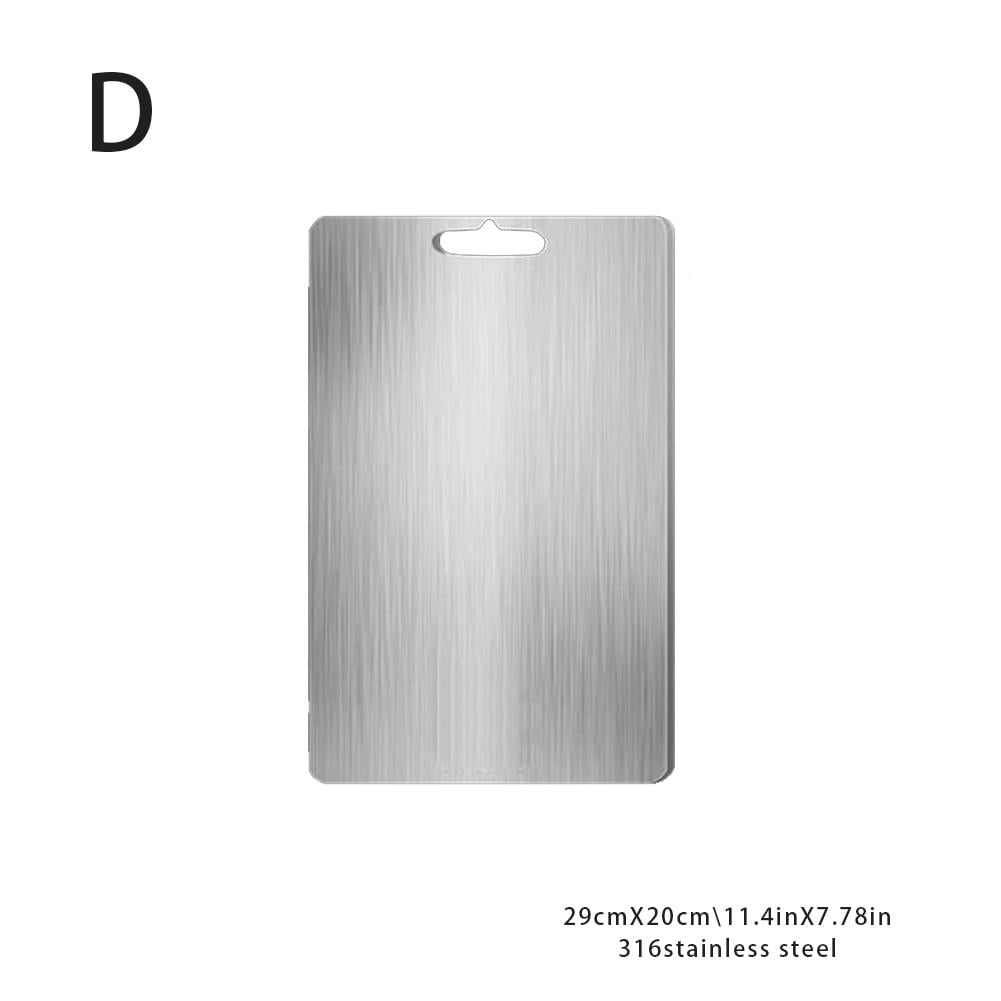 EZLIFE Metal Chopping Board 304 Stainless Steel Chopping Board γ` ιυ ππ ...