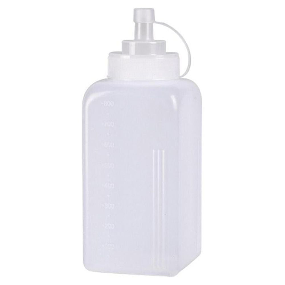 EZLIFE Square Plastic Squeeze Sauce Bottle Large Squeezy Bottle Squeeze ...