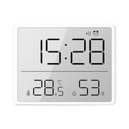 Nelsonic LED Clock Radio with Digital Tuner, Dual Alarms, Compact ...