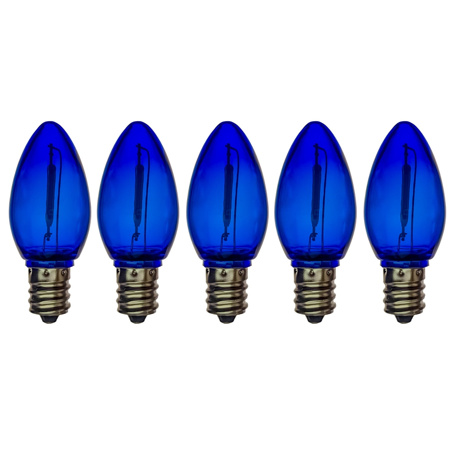 EZLS Dark Blue LED Replacement Bulbs, Colored Filament, Shatterproof ...