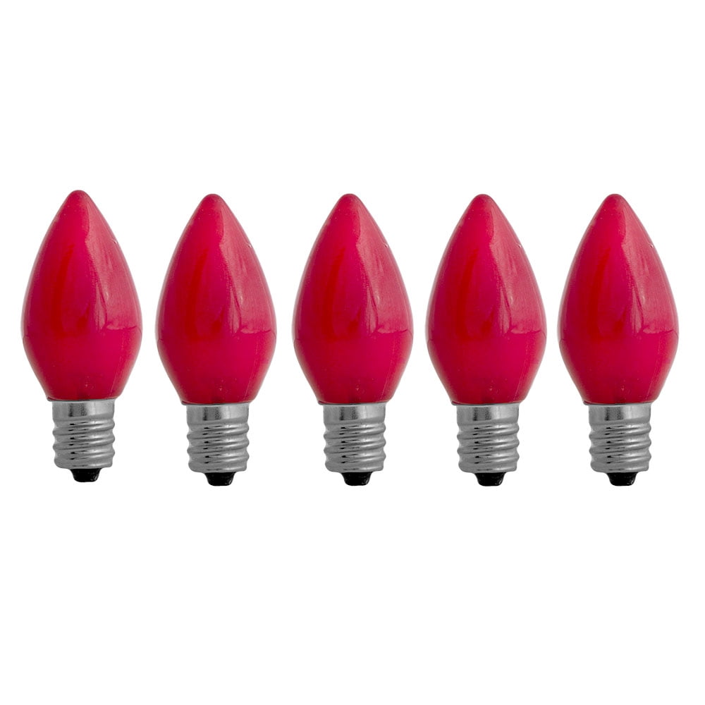 EZLS Red Opaque C7 LED Replacement Bulbs, 5 Pack - Walmart.com