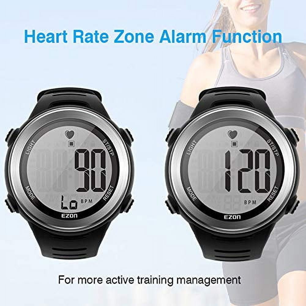 EZON Heart Rate Monitor and Chest Strap, Exercise Heart Rate Monitor ...