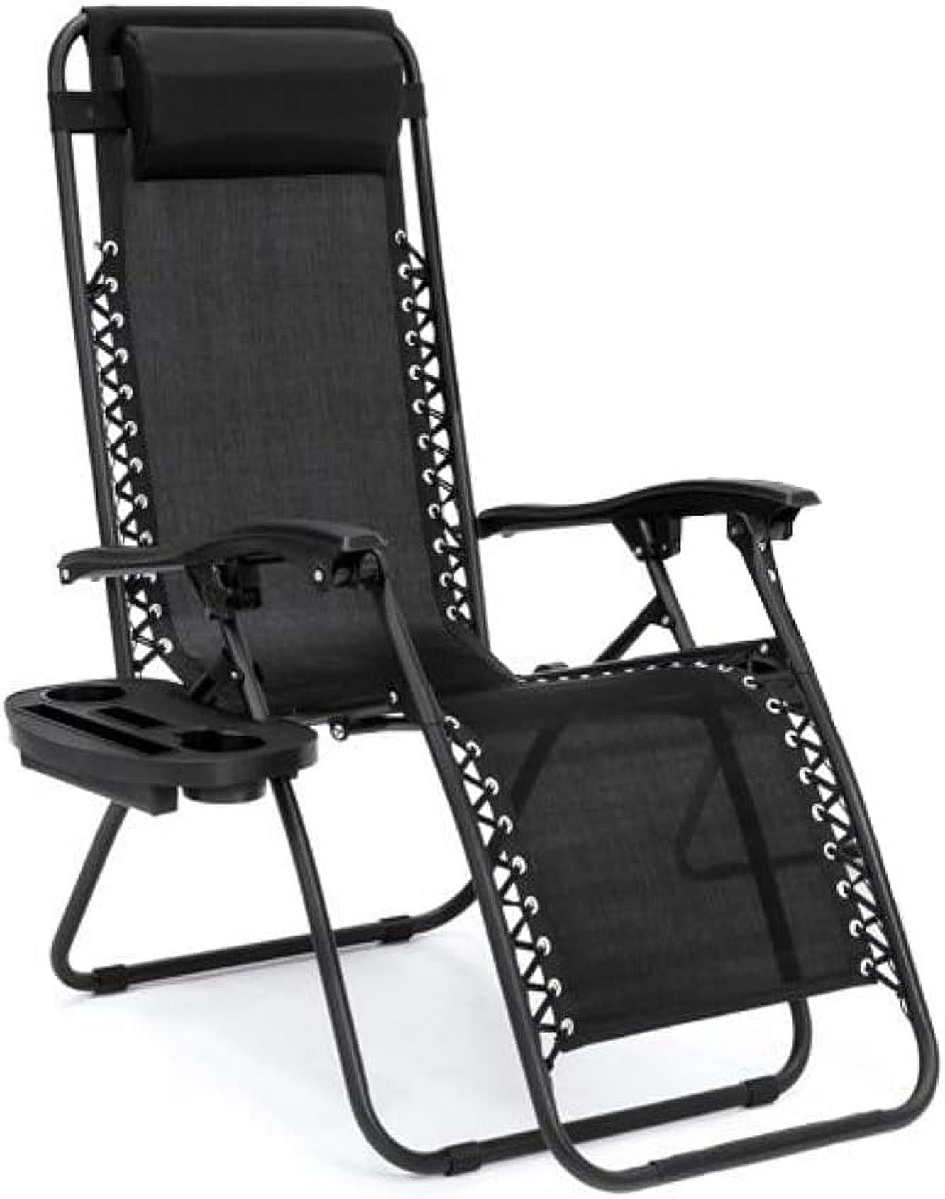 EZONE 1 Chair Lounge Chairs Outdoor Adjustable Reclining Patio Chair ...