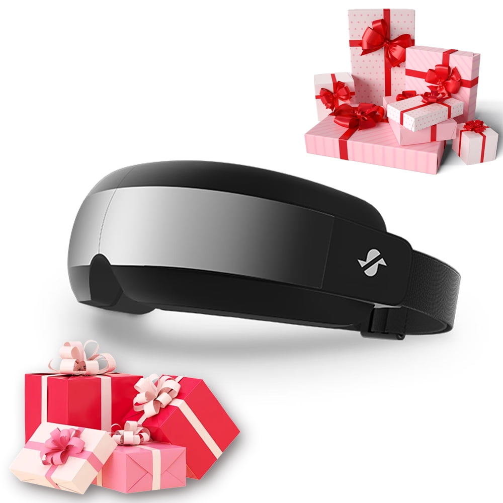 EZOO Heated Eye Massager, 5 Modes, Foldable, USB Rechargeable, Black ...
