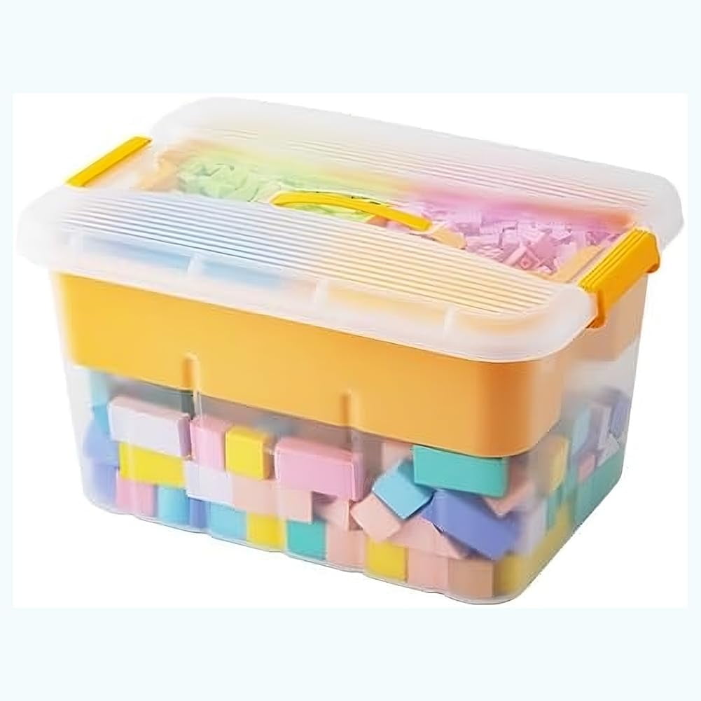 EZOWare 11 Quart Lidded Organizers Storage Box with 2 Removable Tray ...