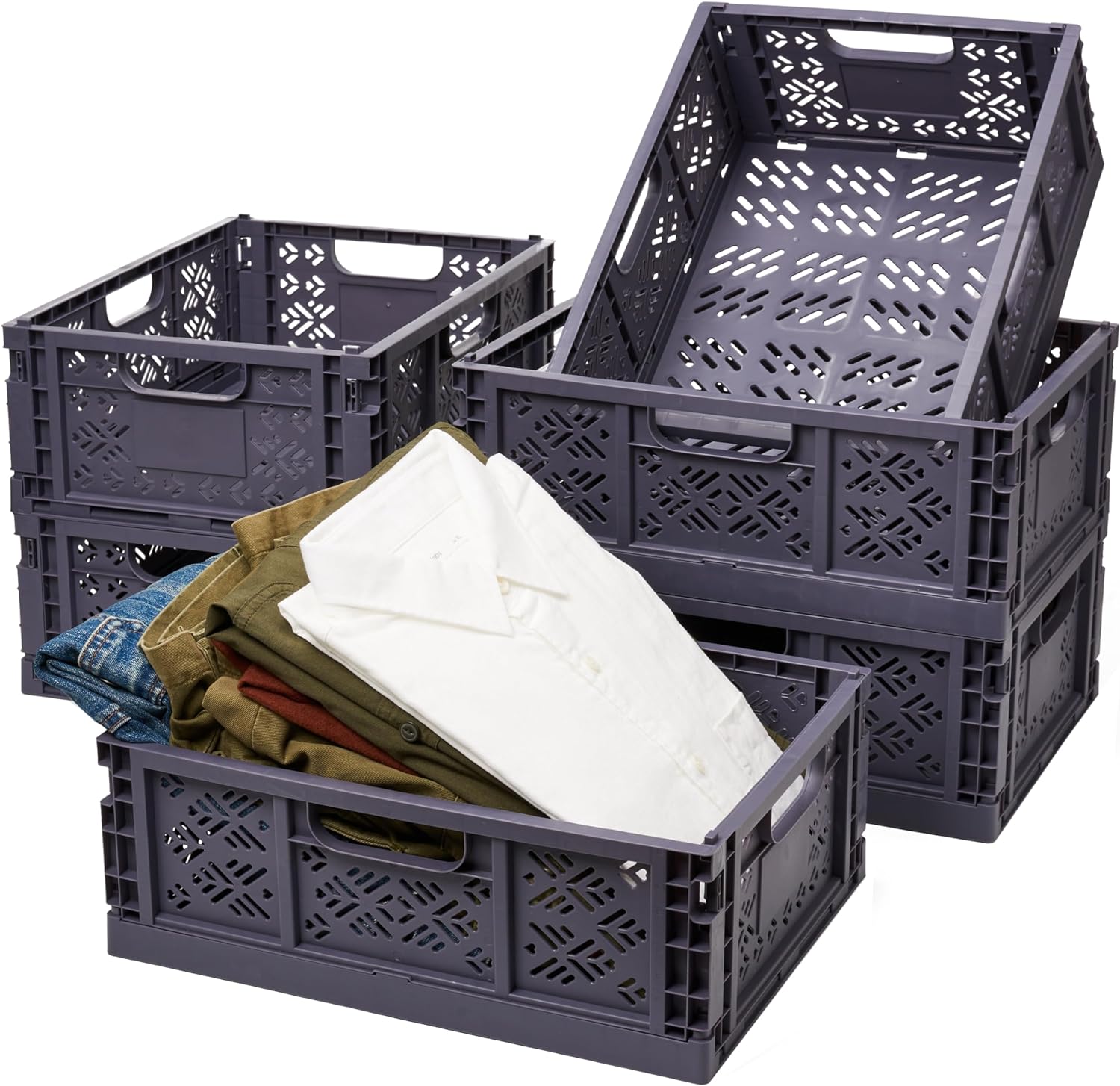 12 x 12 in. Stack & Store Box, Assorted Color - Case of 5 - Walmart.com