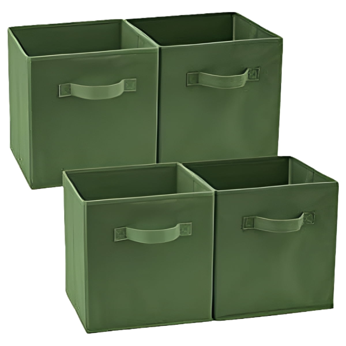 EZOWare Set of 4 Foldable Fabric Basket Bins, Collapsible Storage ...