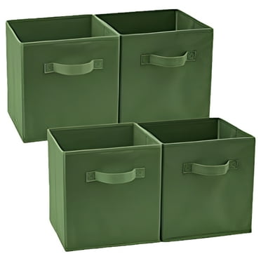 EZOWare 4 Foldable Fabric Bins, Collapsible Storage Cubes for Toys ...