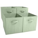 EZOWare 4 Foldable Fabric Basket Bins, Collapsible Cubes for Nursery ...