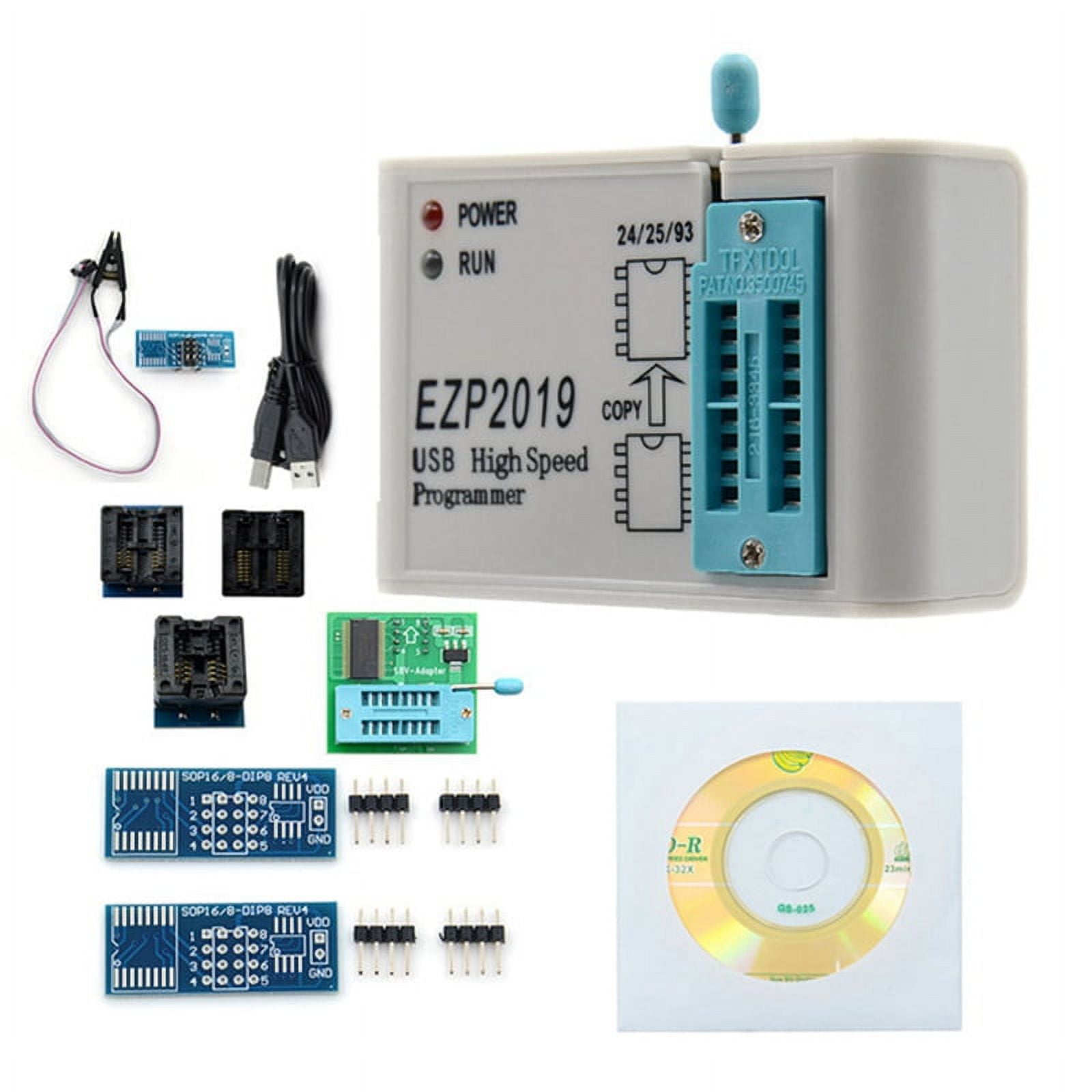 EZP2019 USB High-Speed SPI Programmer USB SPI FLASH Programmer Support 24 25 93 EEPROM 25 Flash ...