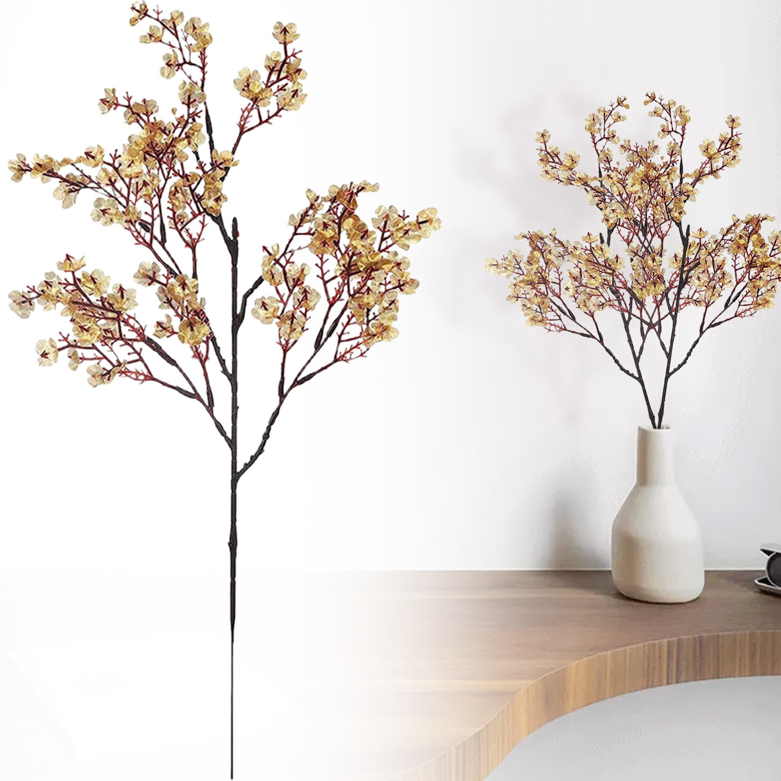 EZPXFCI 1 Pcs Artificial Cherry Blossom Flower Branches, Bulk Silk Faux ...