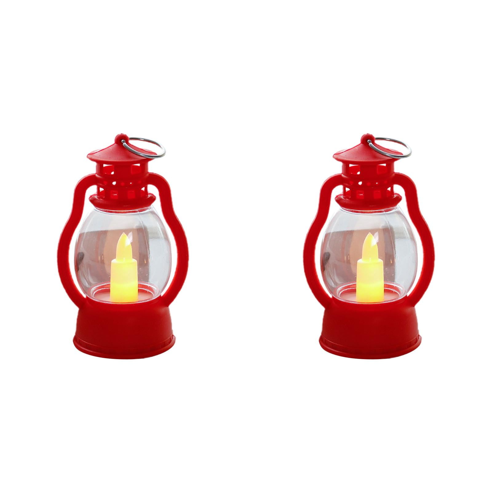 EZPXFCI 2 Pc Mini Lantern for Christmas Decor, 3.5'' Small Lanterns for ...