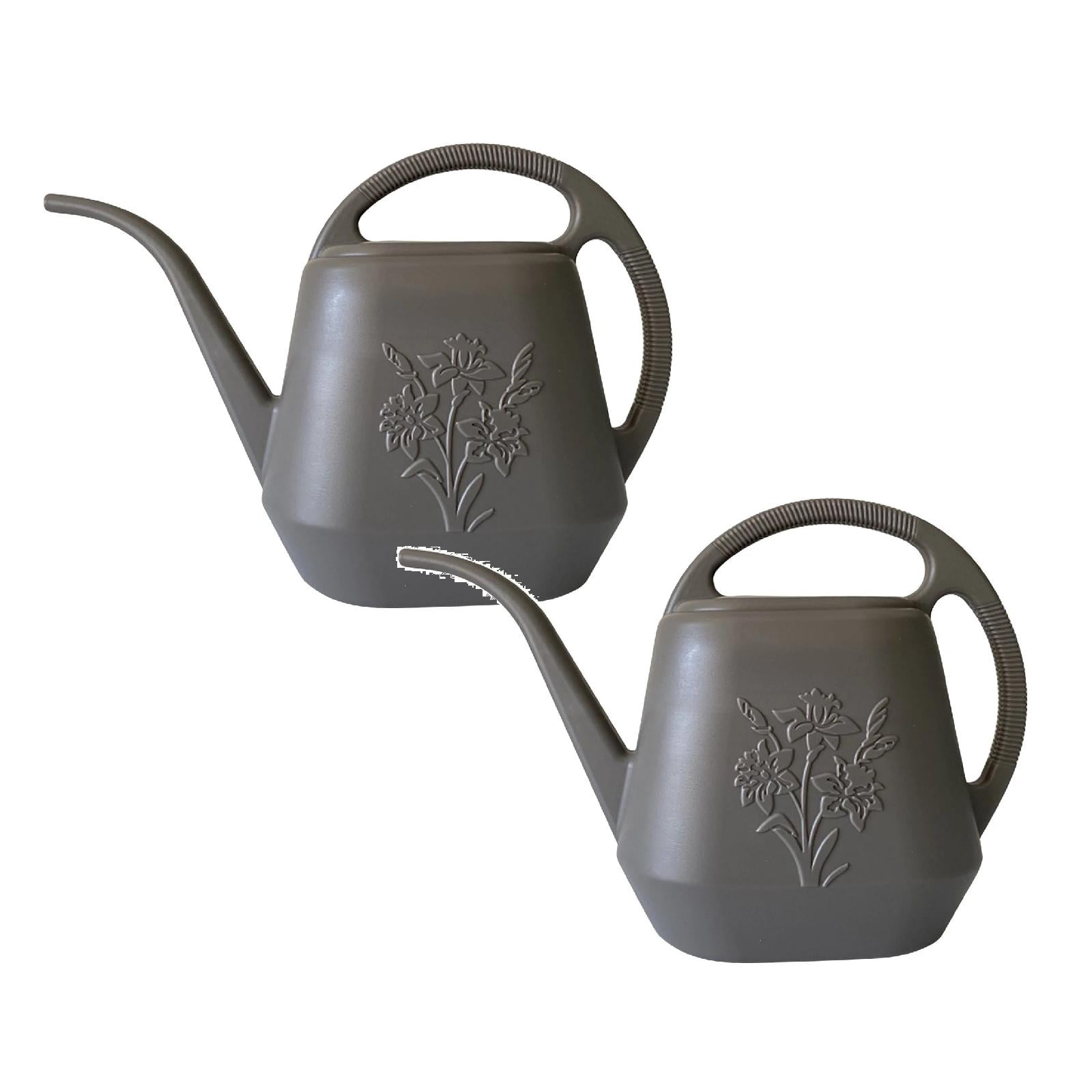 EZPXFCI 2 Pcs 1-Gallon Plastic Watering Can with Comfortable Handle ...