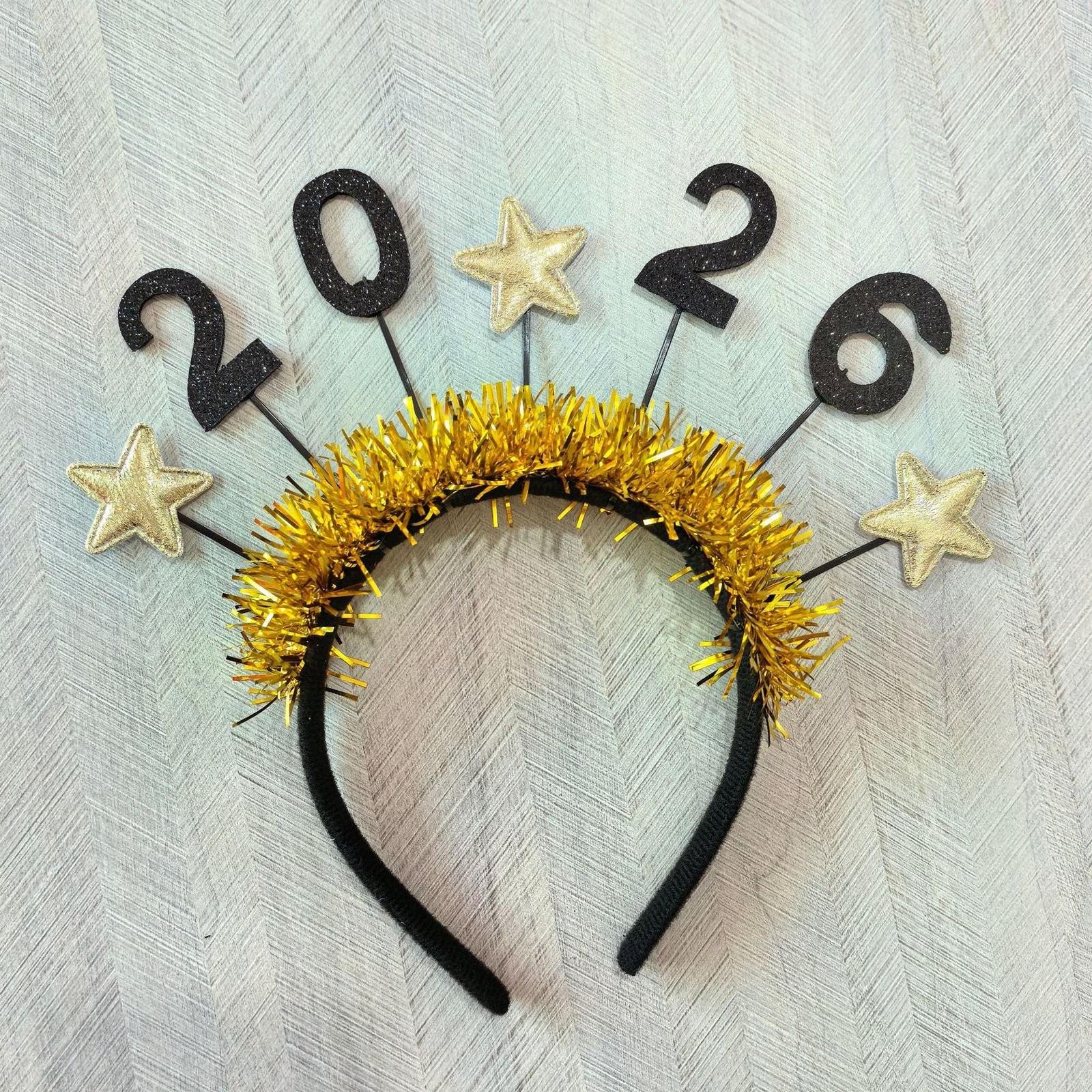 EZPXFCI 2026 Happy New Year Headbands Tiara for Women Man, Glitter ...