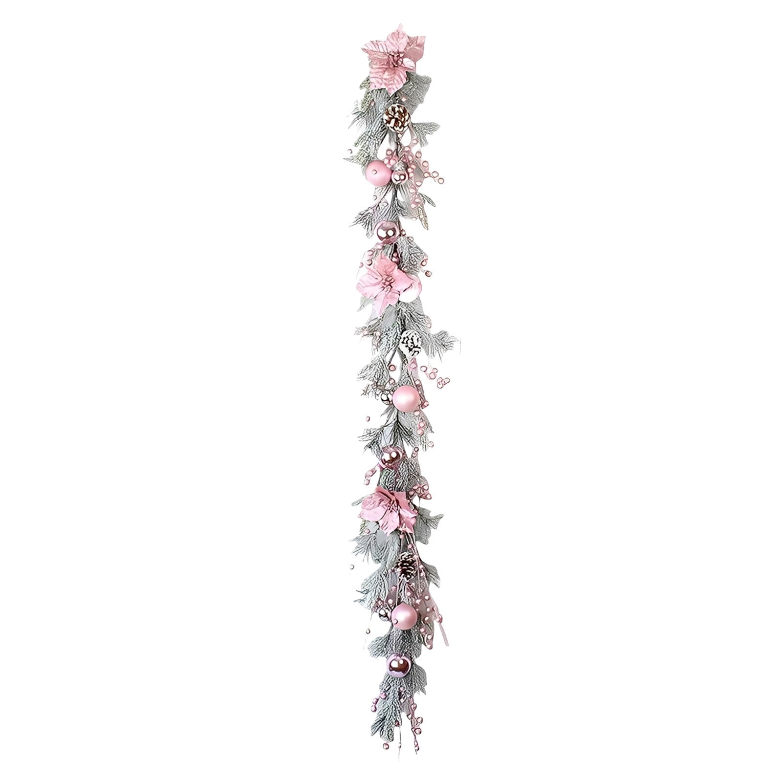 EZPXFCI 70.8'' Christmas Garland, Pink Christmas Decor, Rose Gold ...