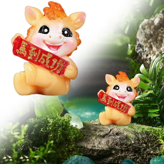 EZPXFCI Chinese New Year Horse Figurines 2026 Year of The Horse ...