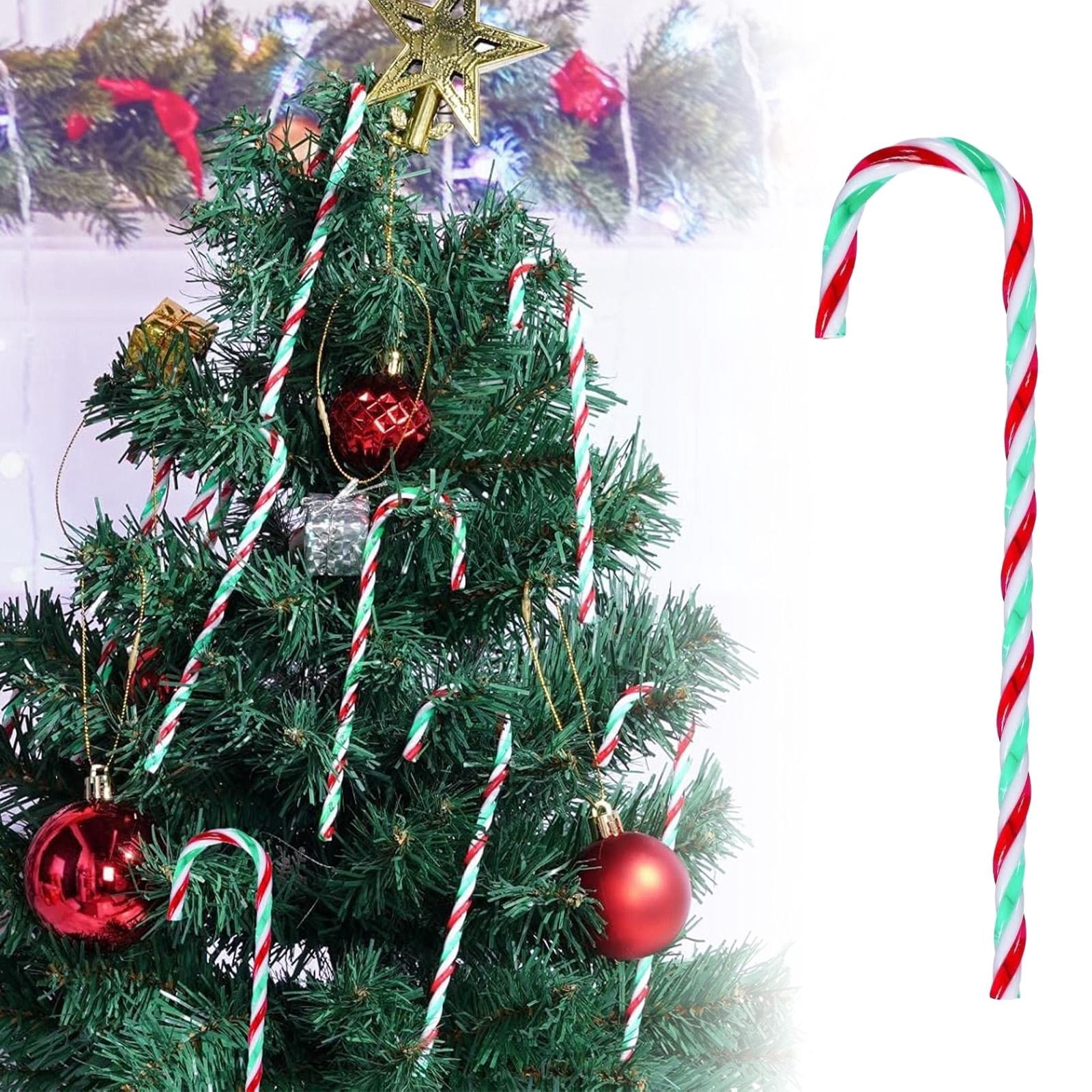 EZPXFCI Christmas Candy Canes 6 inch Plastic Christmas Tree Hanging ...