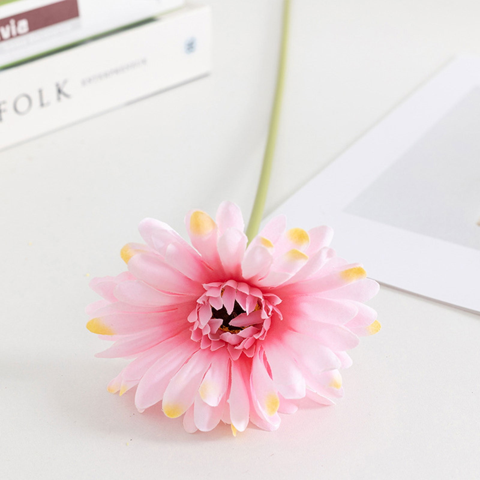 EZPXFCI Gerbera Daisy Artificial Flowers, Fake Daisies Artificial Daisy ...