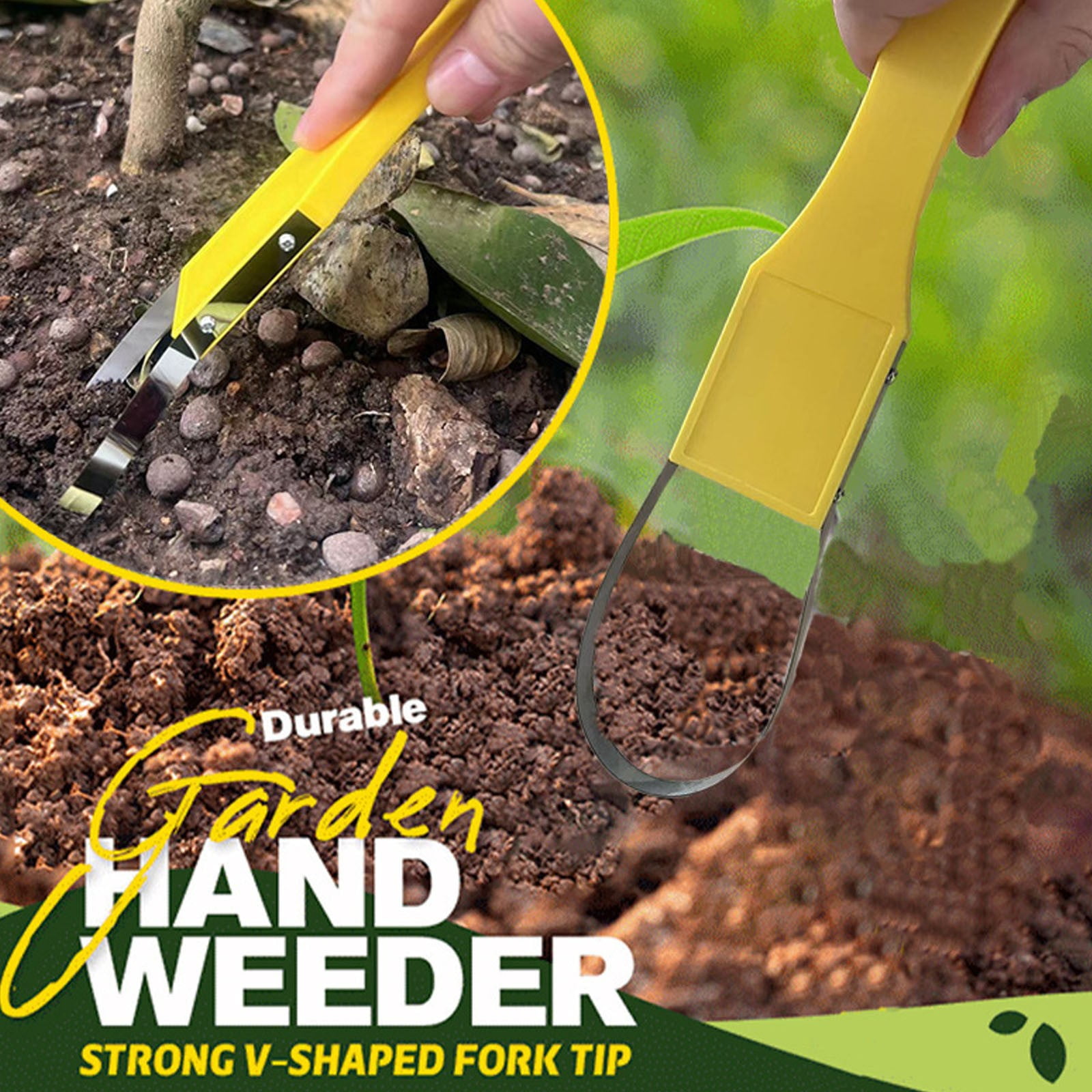 EZPXFCI Hand Loop Weeder Tool Portable Iron Weeding Gardening Planting ...