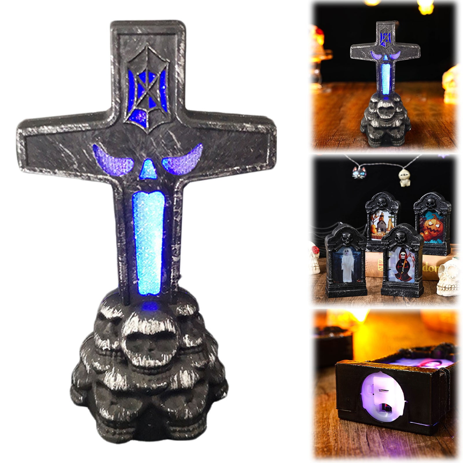 EZPXFCI Tombstones Halloween Decor Mini Gravestones Halloween Table ...