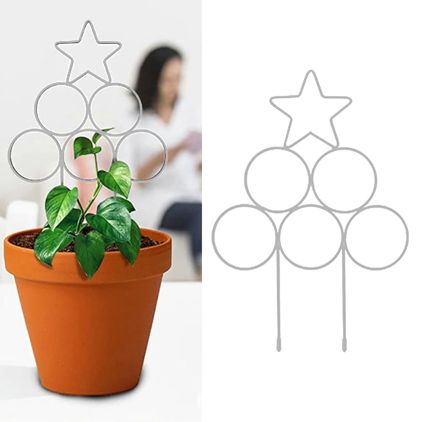 EZPXFCI Trellis for Climbing Plants Indoor, Stackable Garden Trellis ...