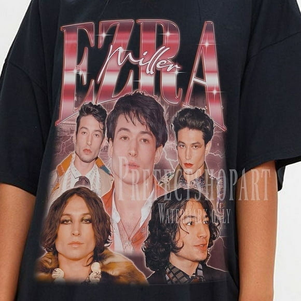 EZRA MILLER Retro Shirt, Ezra Miller Vintage Homage Shirt, Gift for fan, Ezra Miller etro rock ...