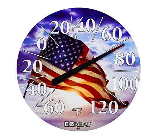 EZREAD Hanging Dial Thermometer 840-1221 Weather Thermometers for ...
