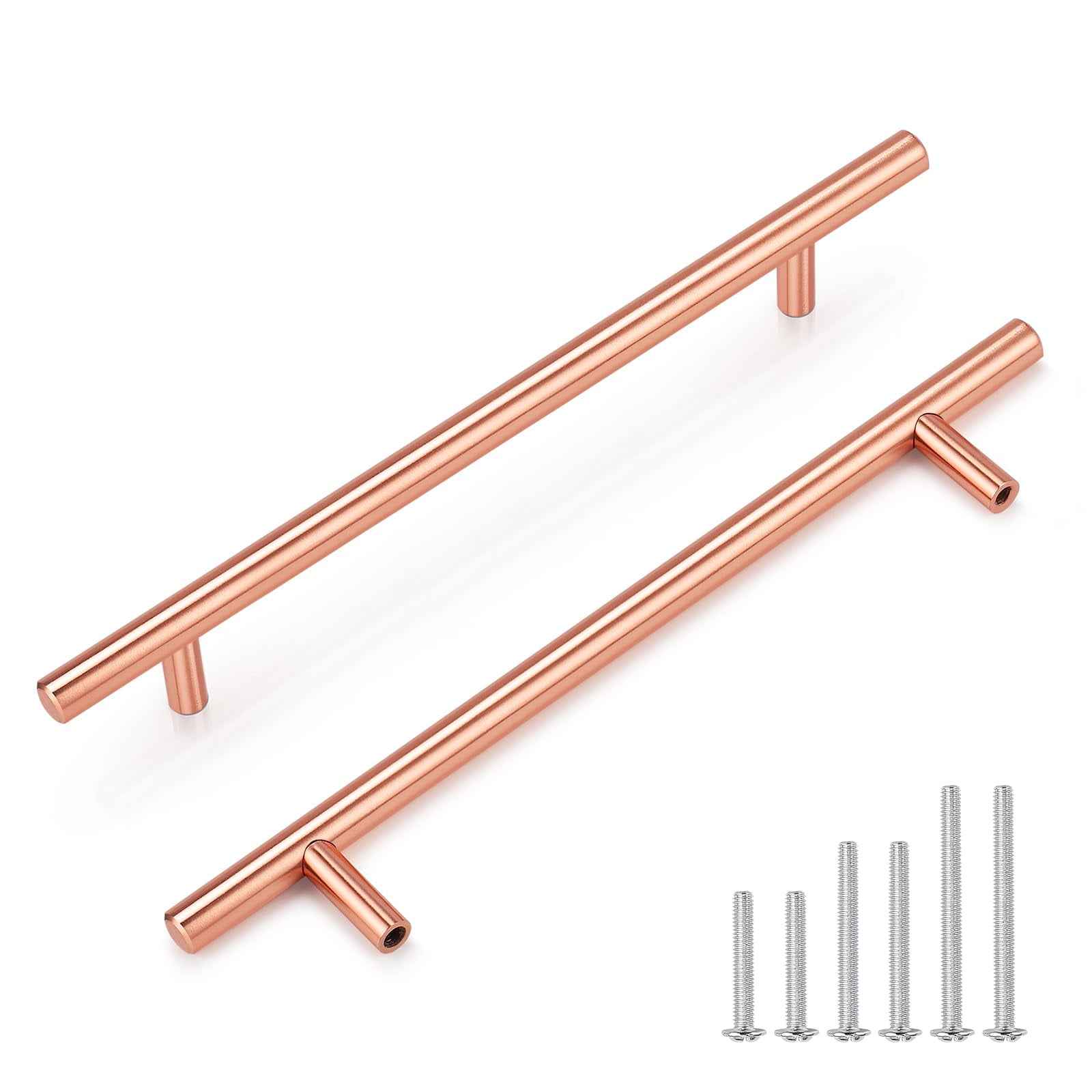 EZRENOVA 20 Pack Rose Gold Cabinet Handles and 6-1/4 Inch (160mm) Hole ...