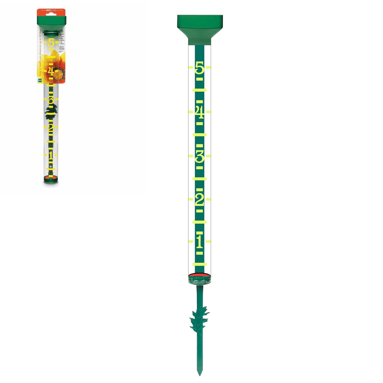 EZRead 21” Giant Professional Outdoor rain Gauge, USA Made Heavy Duty ...