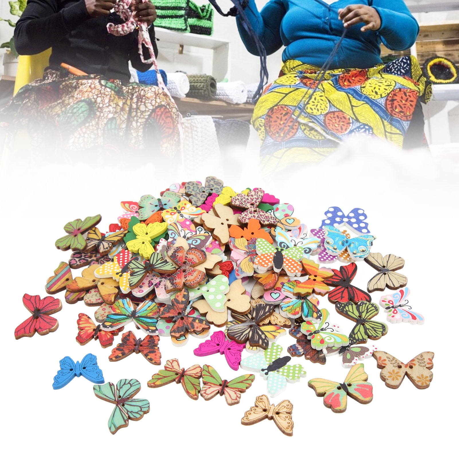 EZSPTO Colour Buttons,Cute Buttons,100Pcs Button Colorful Cartoon Cute ...